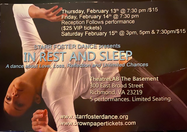 STARR FOSTER DANCE: In Rest and Sleep (a dance about love, loss ...